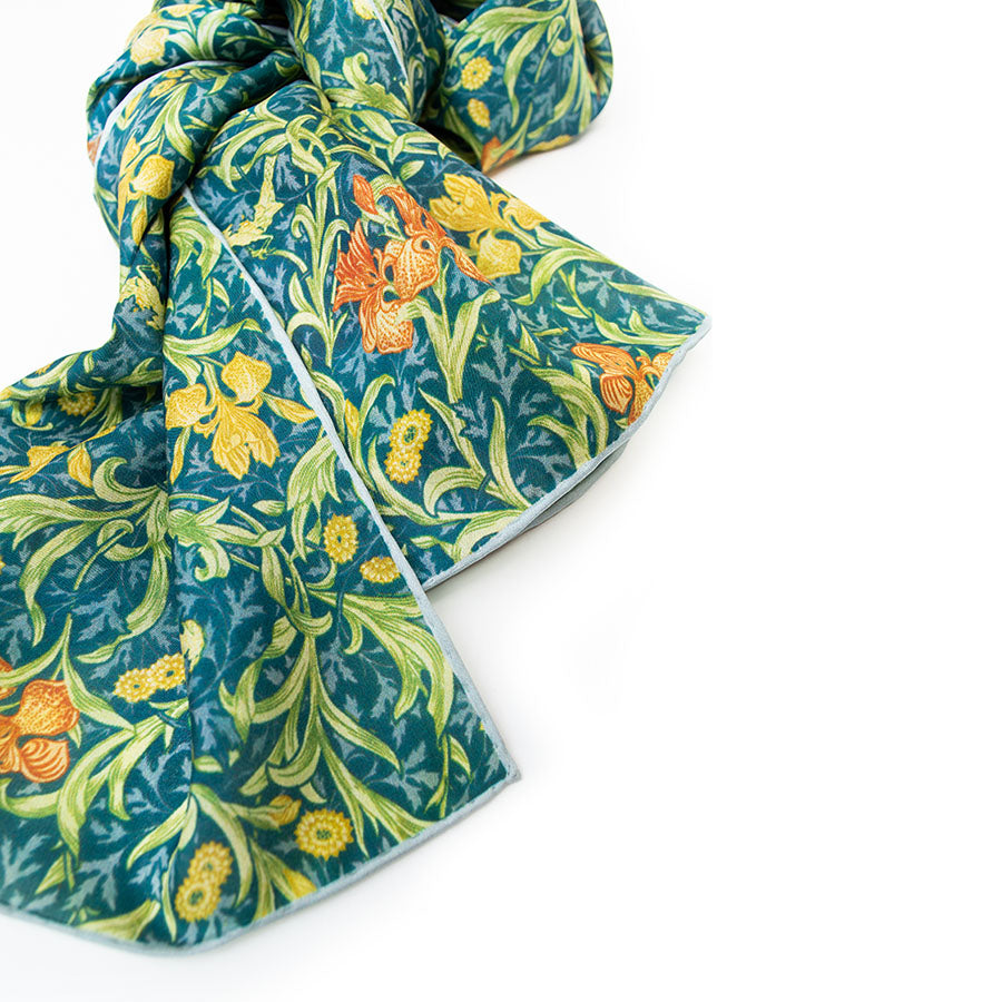 Morris Iris Silk Habotai Scarf – Fox & Chave